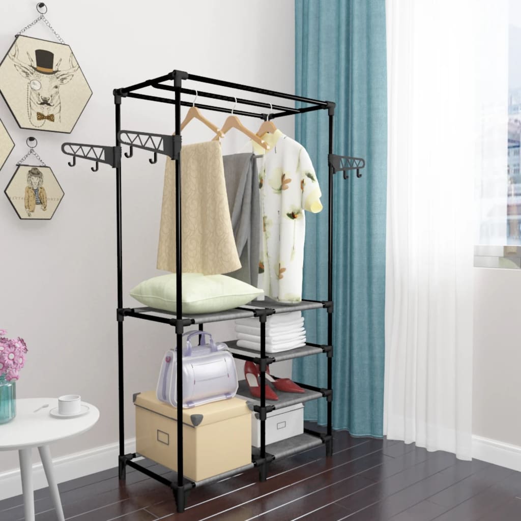 Steel Clothes Rack Steel - Black Complete Storage Solutions