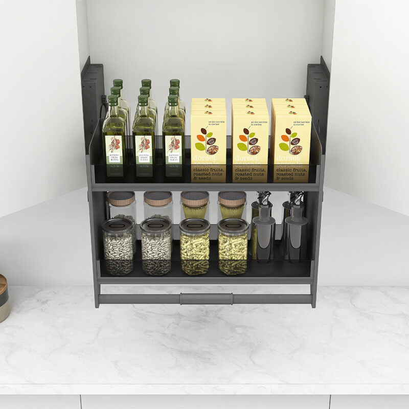 Galley Pull Down 2-Tier Wall Cabinet Unit - Complete Storage Solutions