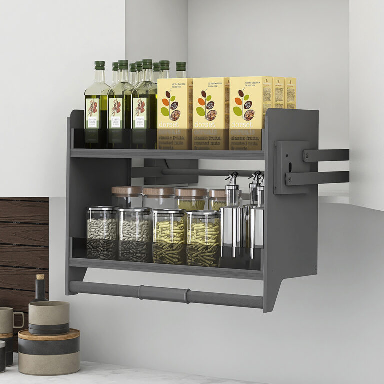 Galley Pull Down 2-Tier Wall Cabinet Unit - Complete Storage Solutions