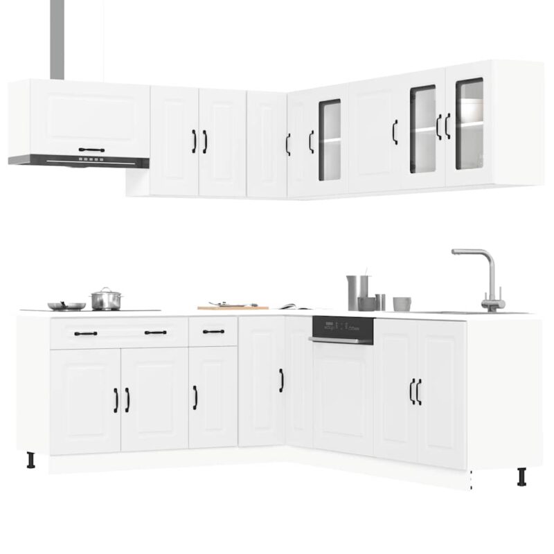 11 Piece Kitchen Cabinet Set - White - Complete Storage Solutions